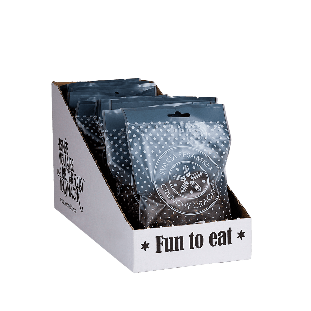 Flerpack: Svarta Sesamkex – Tamarirostade – Renée Voltaire