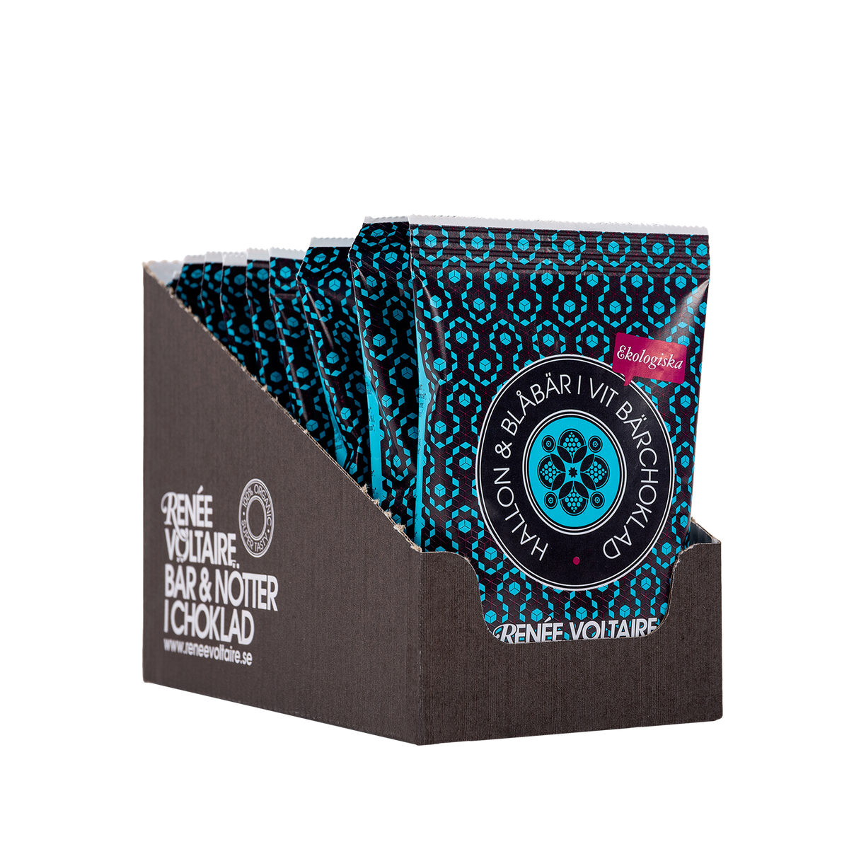 Flerpack: Hallon & Blåbär i Vit Bärchoklad – Renée Voltaire