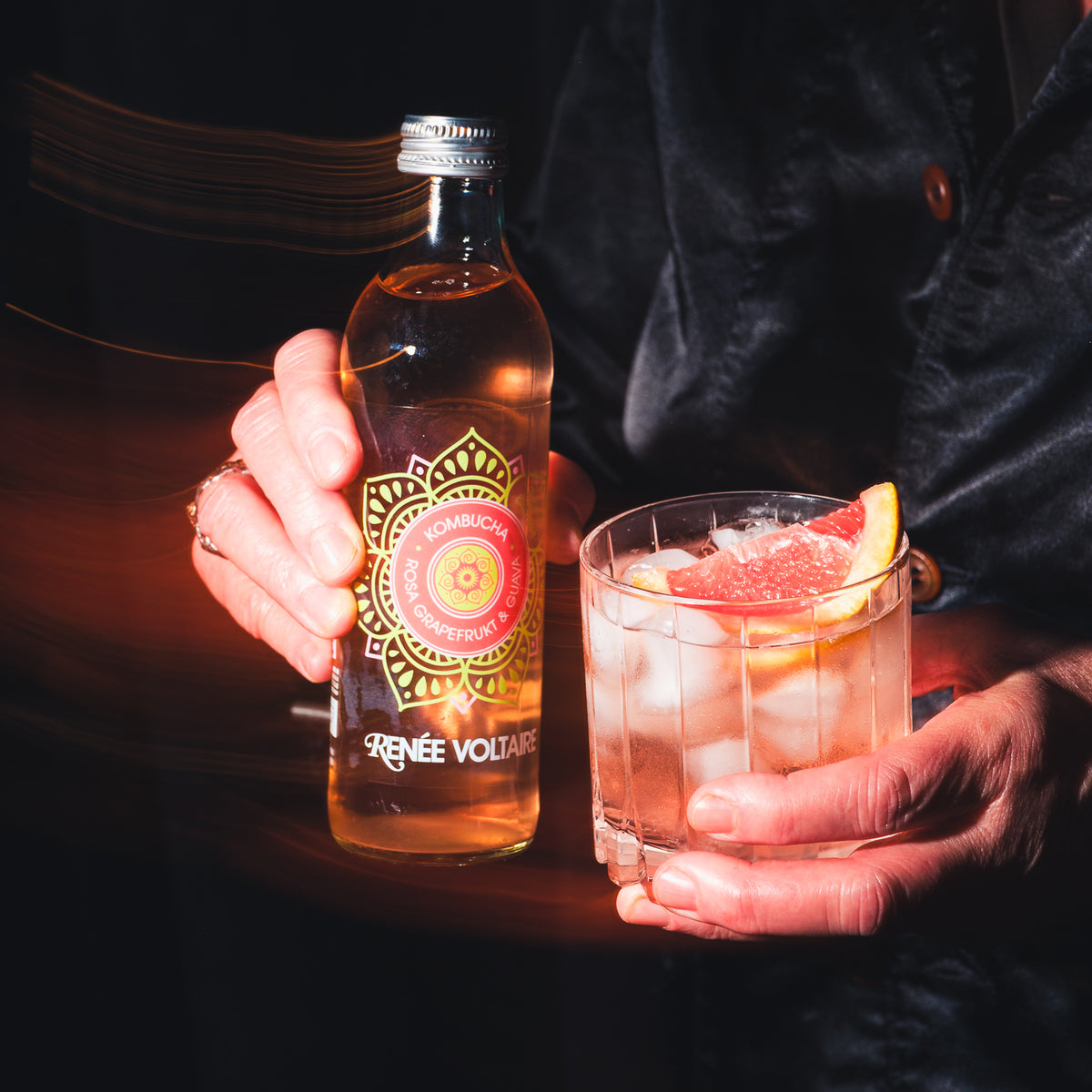 Kombucha – Rosa Grapefrukt & Guava – Renée Voltaire